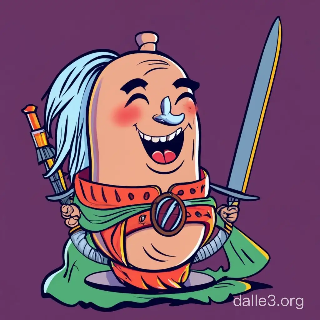 Sausage Witcher Cartoon Character Transformation | Dalle3 AI