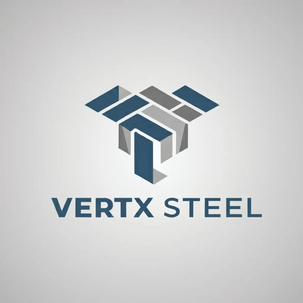 LOGO Design For Vertex Steel Sleek Steel Structure Emblem for ...
