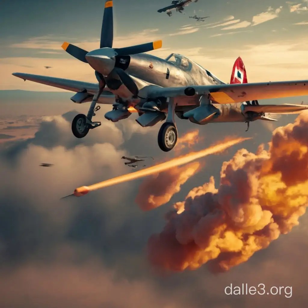 Intense World War II Dogfight between Realistic 8K HD Fighter Jets ...