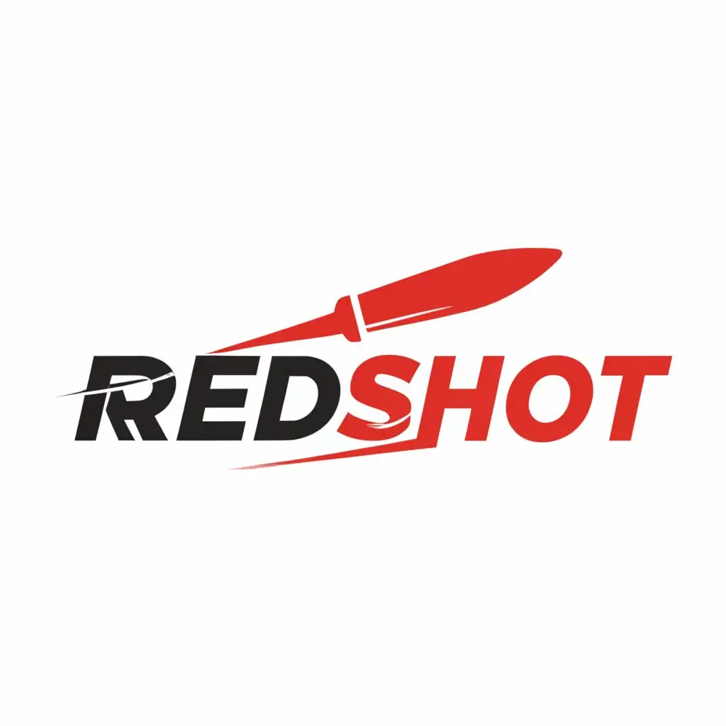 LOGO Design For Red Shot Minimalistic Red Shot Symbol for Technology ...