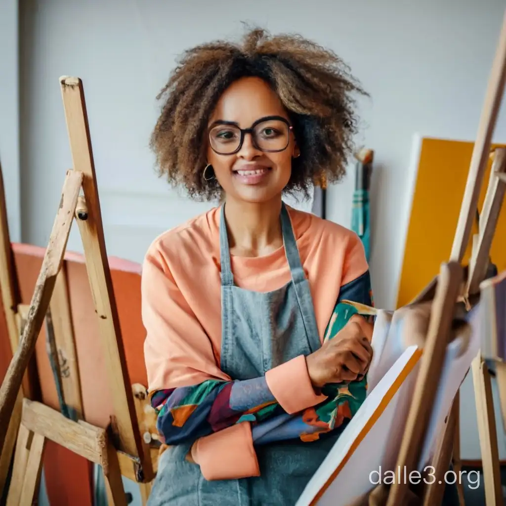 Creative Woman Artist Portrait | Dalle3 AI