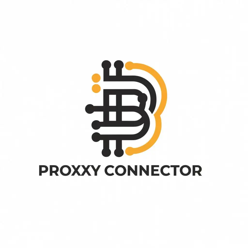 LOGO Design For Proxy Connector Cryptocurrency Inspired Minimalistic ...