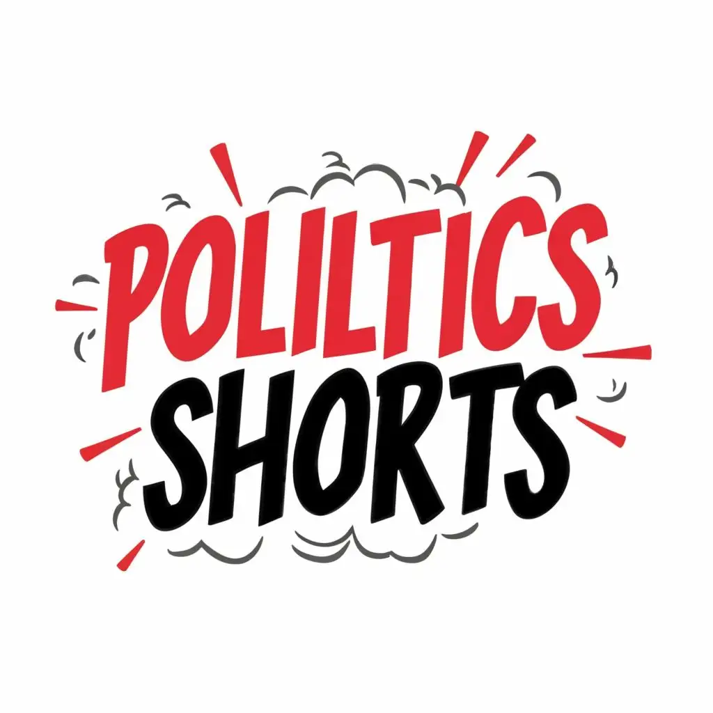 LOGO Design For Politics Shorts Bold Red Crash with Black Typography ...