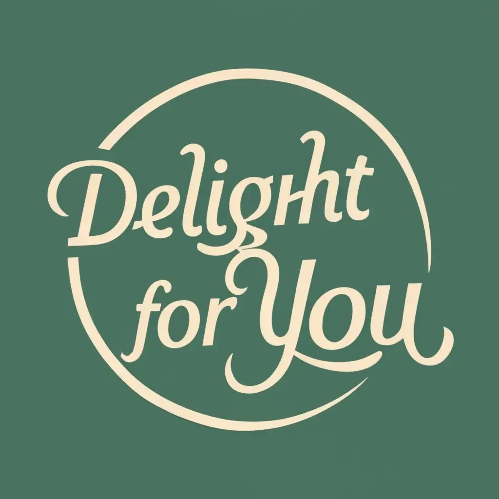 LOGO Design For Delight For You Elegant Flavors Typography in a ...