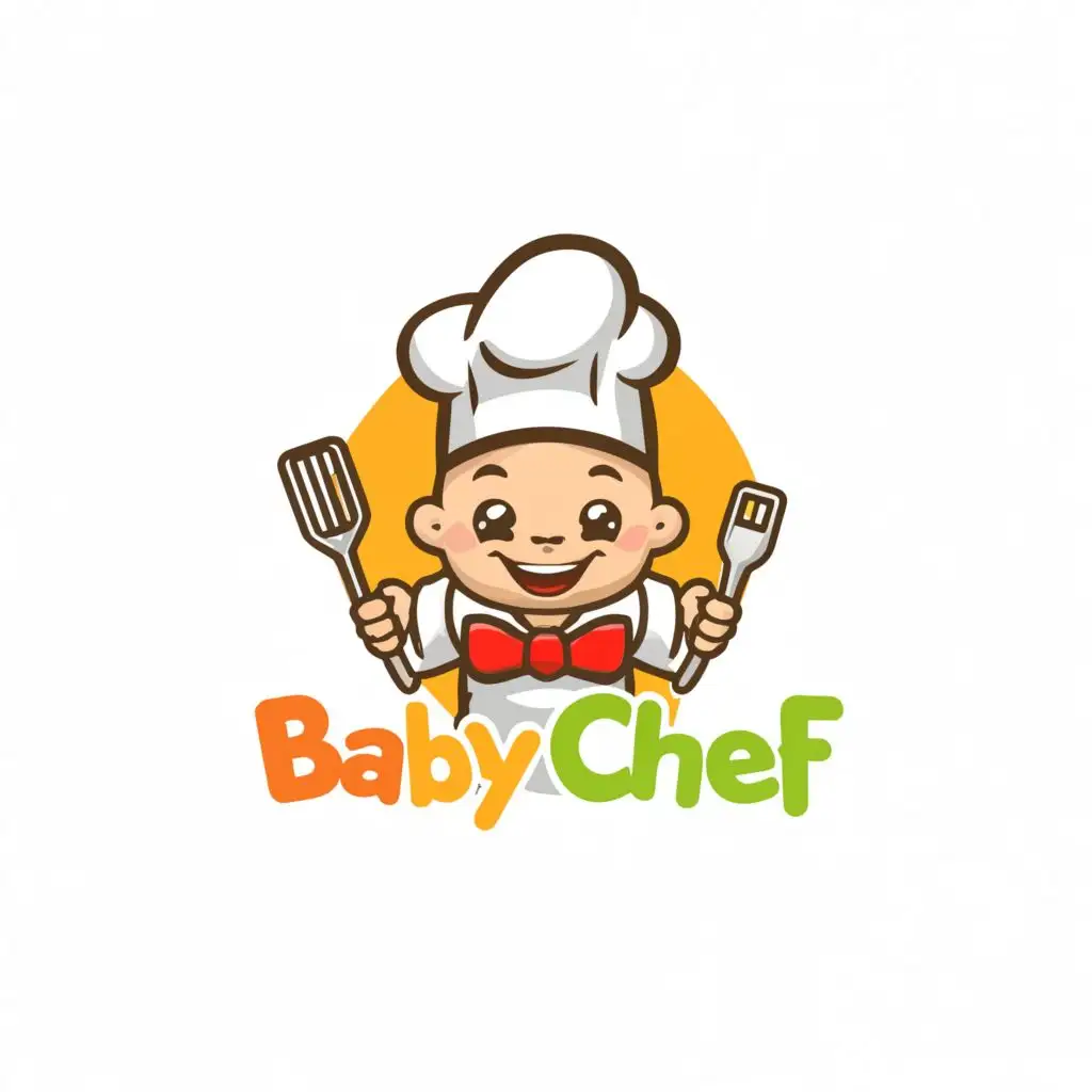 LOGO Design For Baby Chef Cute Cartoon Baby Chef Illustration for ...