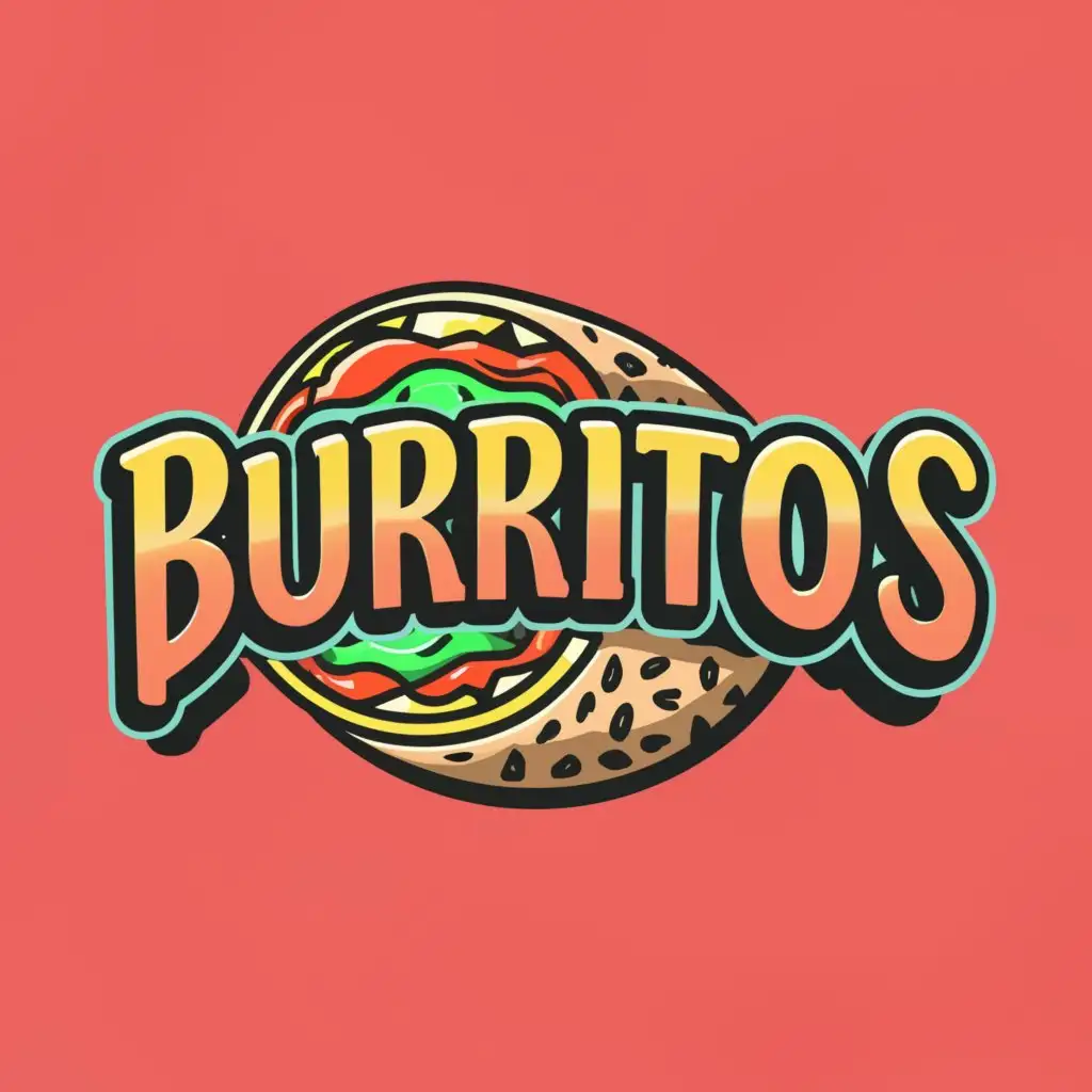 LOGO Design For Burritos Delicious Food Emblem with Clear Background ...