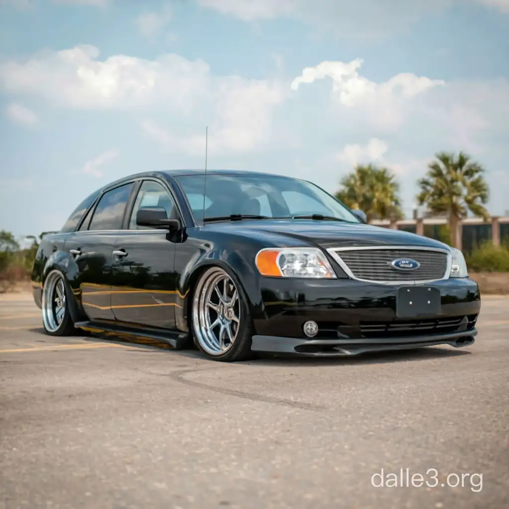 Customized Black 2006 Ford Five Hundred with Chrome Deep Dish Wheels ...