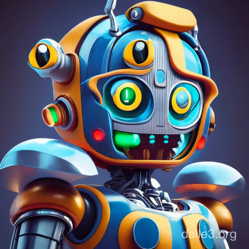 Robot Master Super HD Digital Art | Dalle3 AI