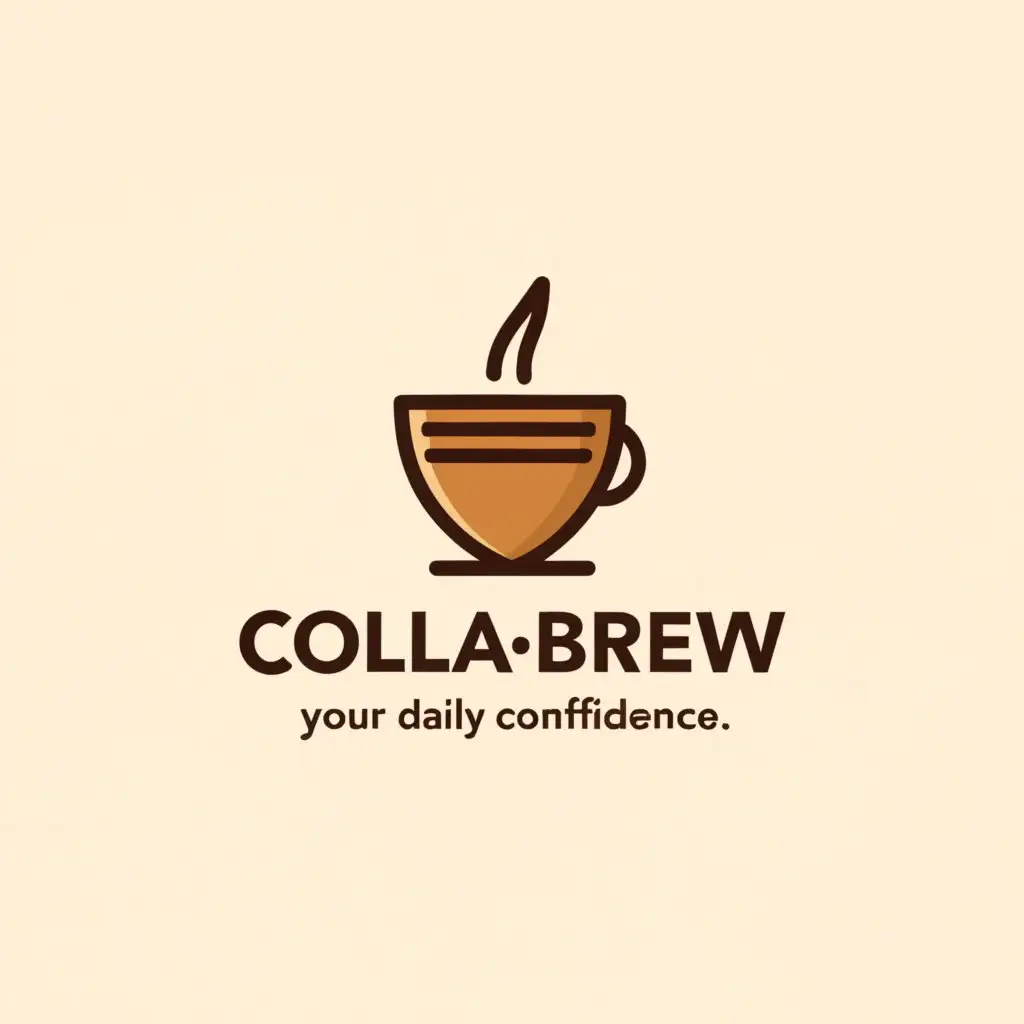 LOGO Design for CollaBrew Your Daily Dose of Confidence in Bold Text ...