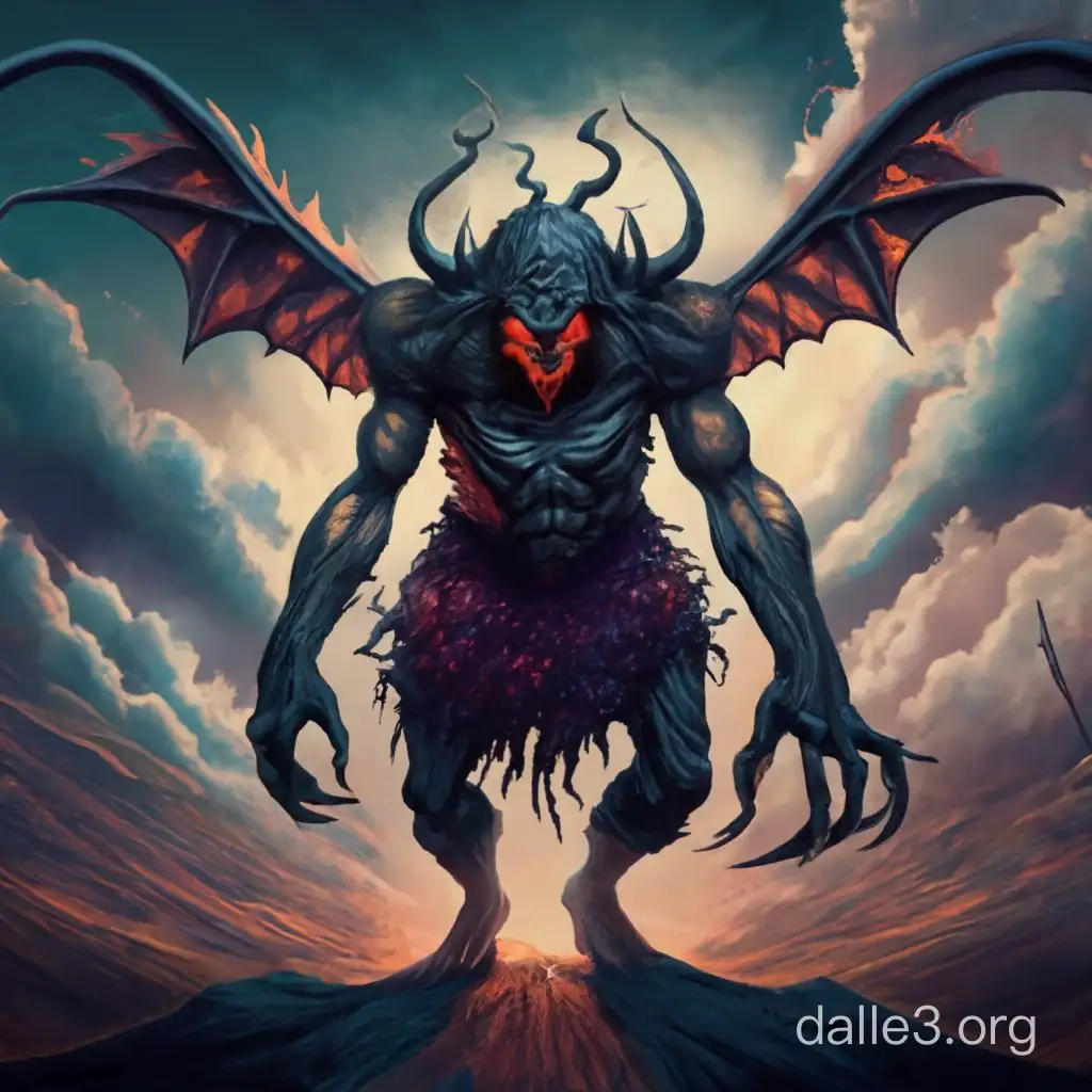 Ethereal Encounter Dark Demon of Fear Unleashed | Dalle3 AI