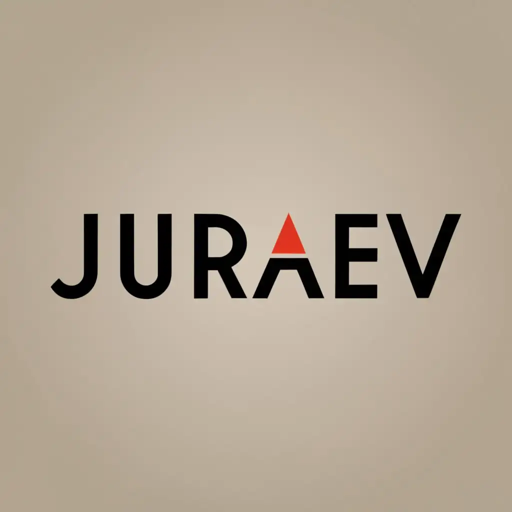 LOGO Design For Juraev Elegant Typography and Graphic Harmony | AI LOGO Generator