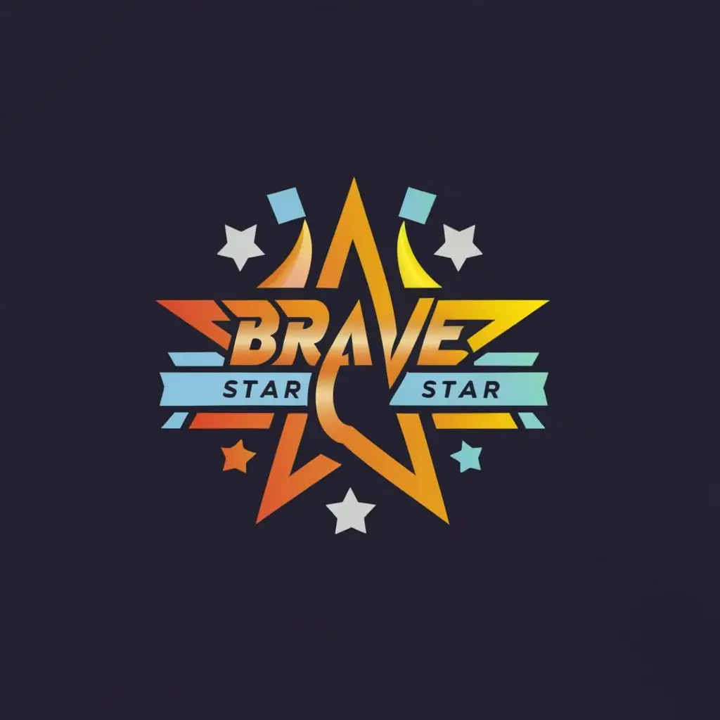 LOGO Design for Brave Star Dynamic Game and Star Symbol Fusion | AI ...