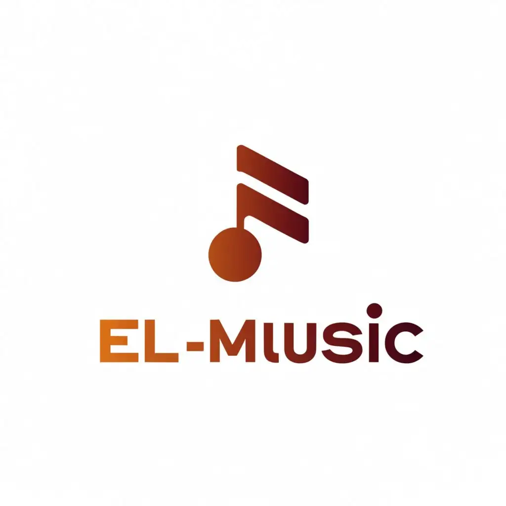 LOGO Design For ELMusic Elegant Text with YouTube Channel Theme | AI ...