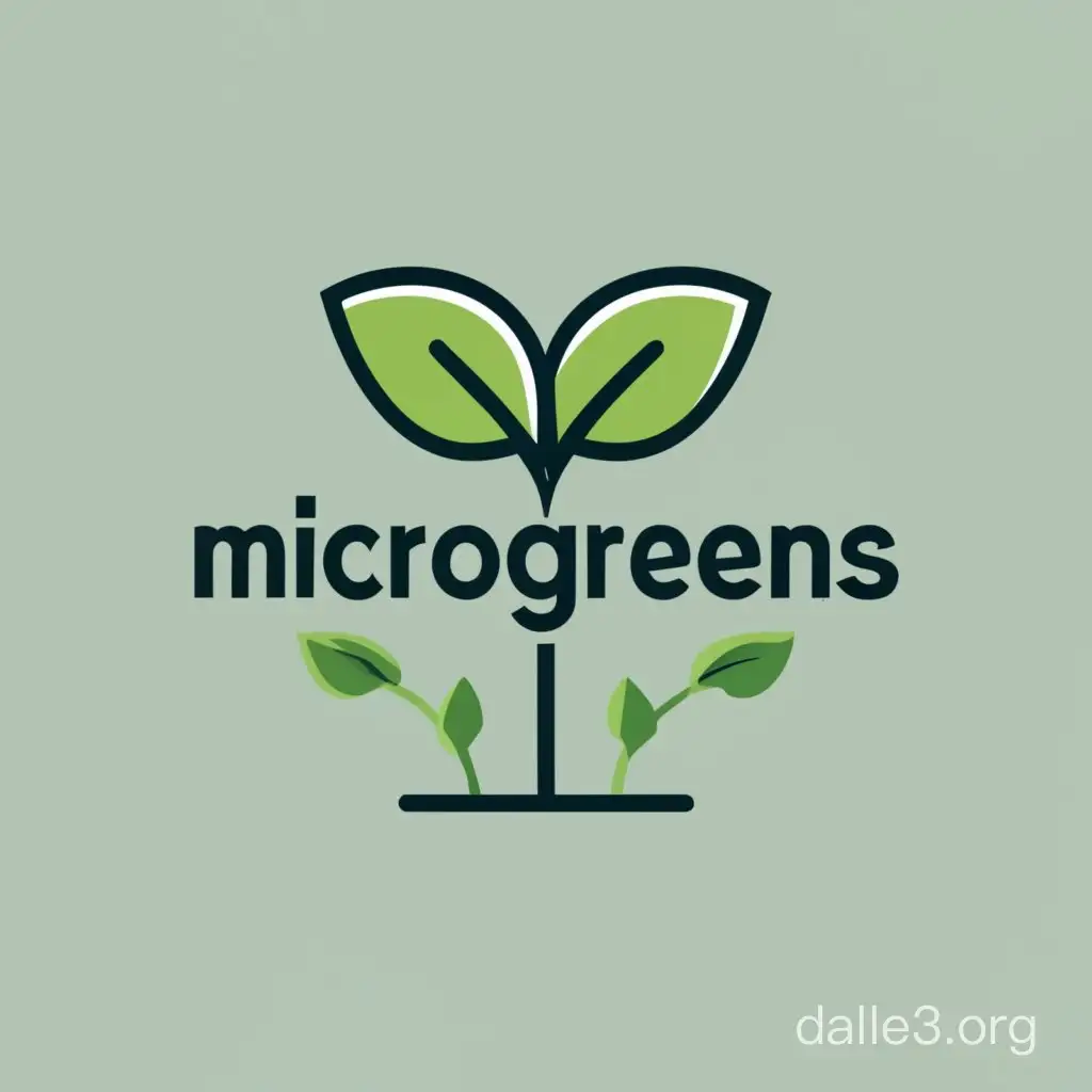 Fresh and Vibrant Microgreens Logo Vector for Health Enthusiasts ...