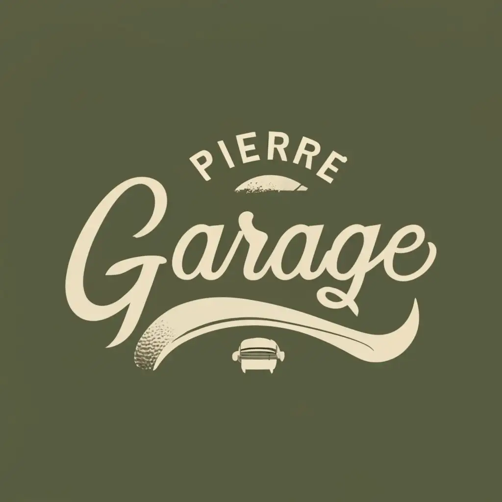 LOGO Design For Pierre Garage Vintage Automotive Typography Emblem | AI ...