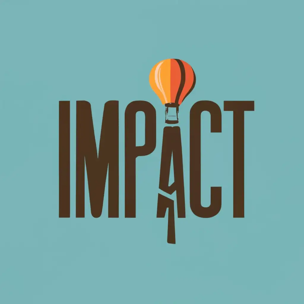 Logo Design For Impact Air Balloon with Dynamic Typography for Events ...