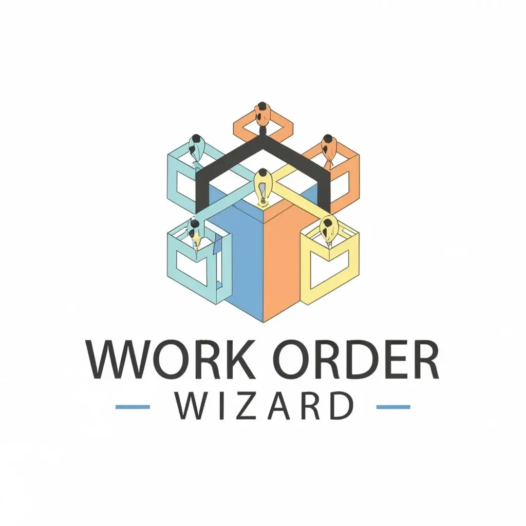 LOGO Design for Work Order Wizard Modern Typography Emblem for the Technology Industry | AI Logo ...