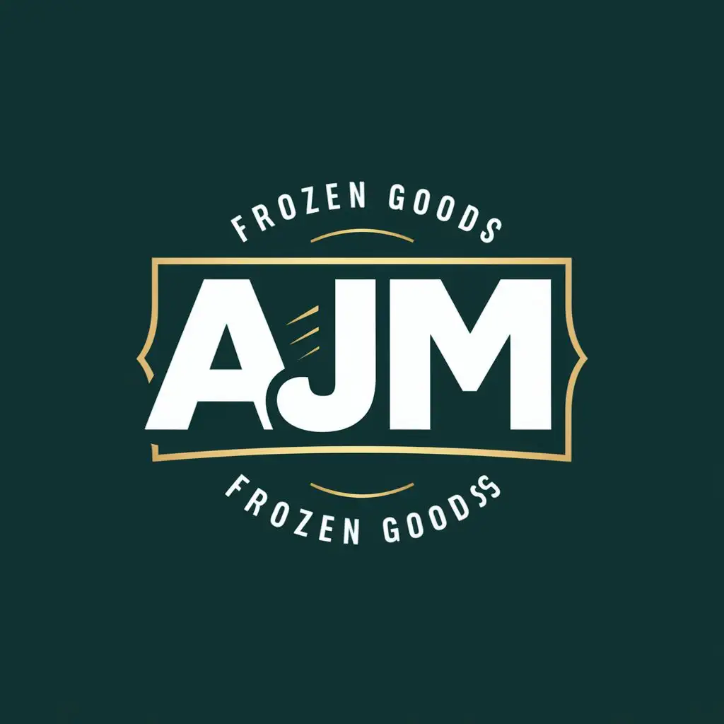 LOGO Design For AJM Frozen Goods Elegant Typography for Retail Industry ...