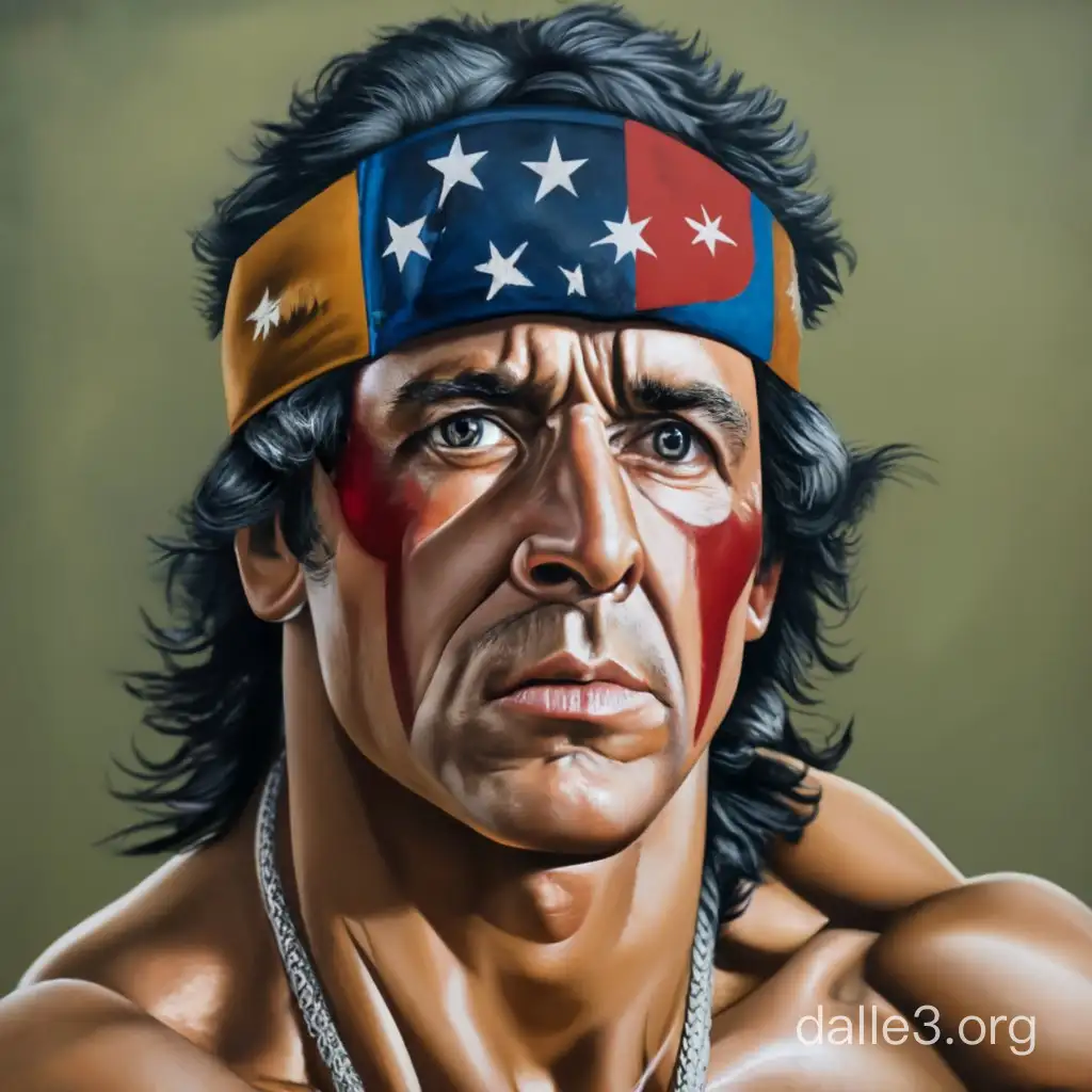 Rambo portrayed in David Morrells book | Dalle3 AI