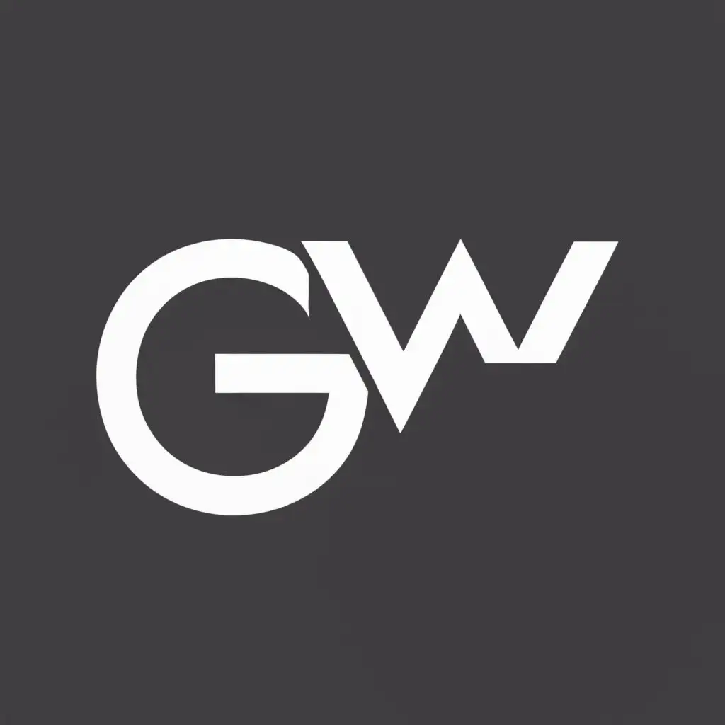 LOGO Design For Real Estate Elegant GW Monogram in Timeless Typography ...