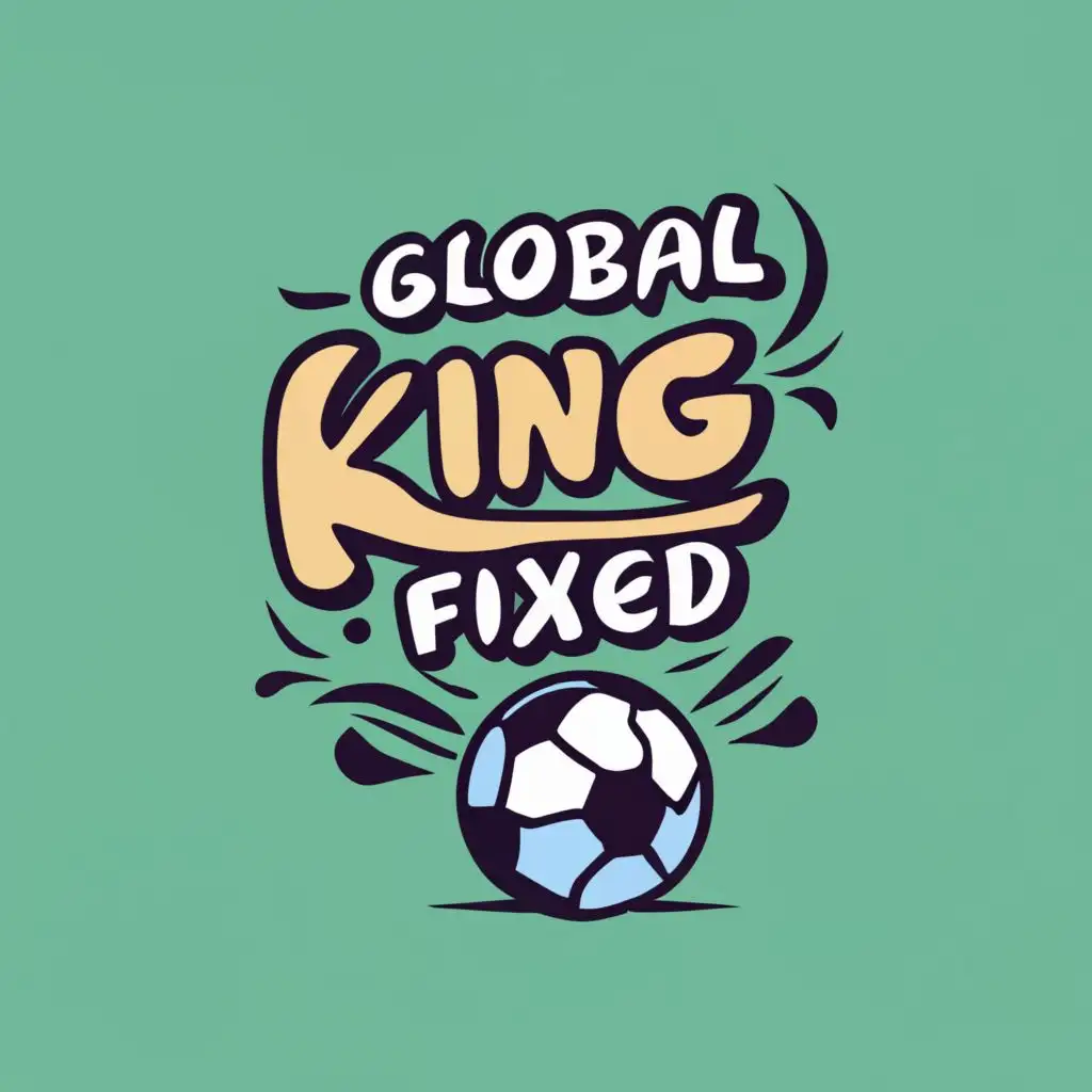 LOGO Design for Global King Fixed Dynamic Soccer and Financial Fusion ...