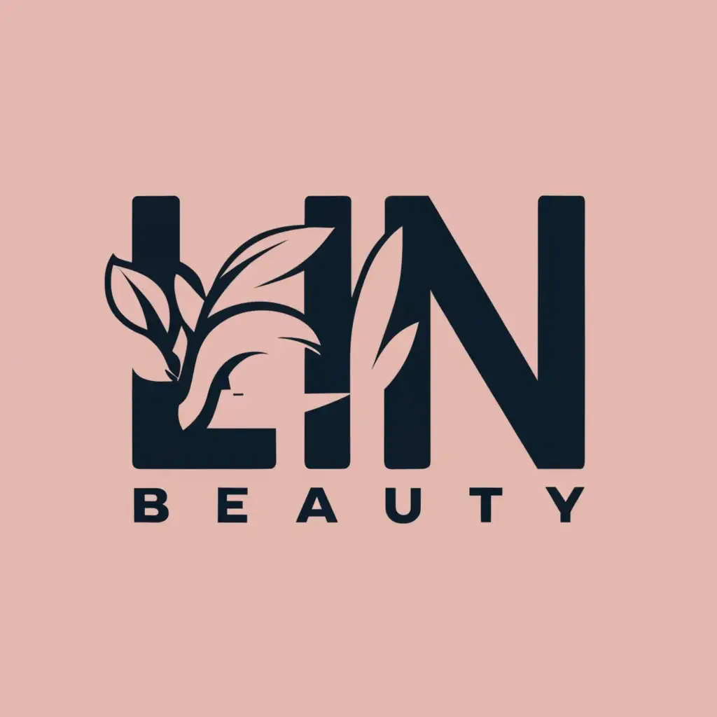 LOGO Design For Lin Beauty Elegant Typography for Skincare Decorative ...