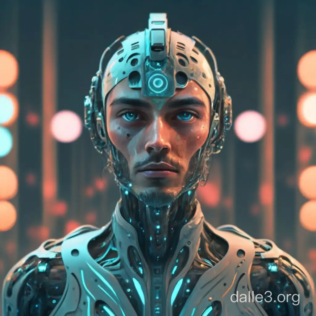 Futuristic Male AI Avatar Analyzing Cryptocurrency Exchange Data ...
