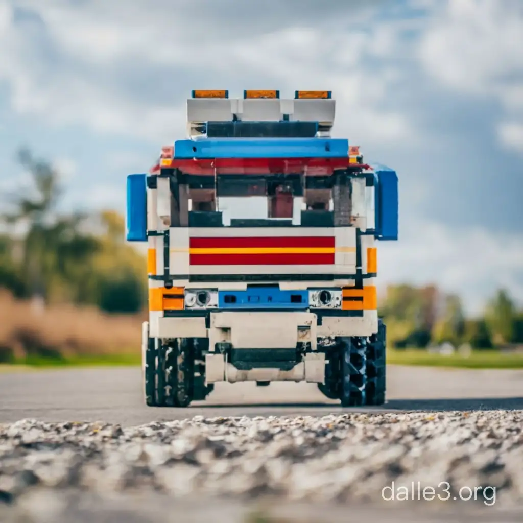 Custom KamAZ Parts Lego Truck Unique DIY Construction | Dalle3 AI