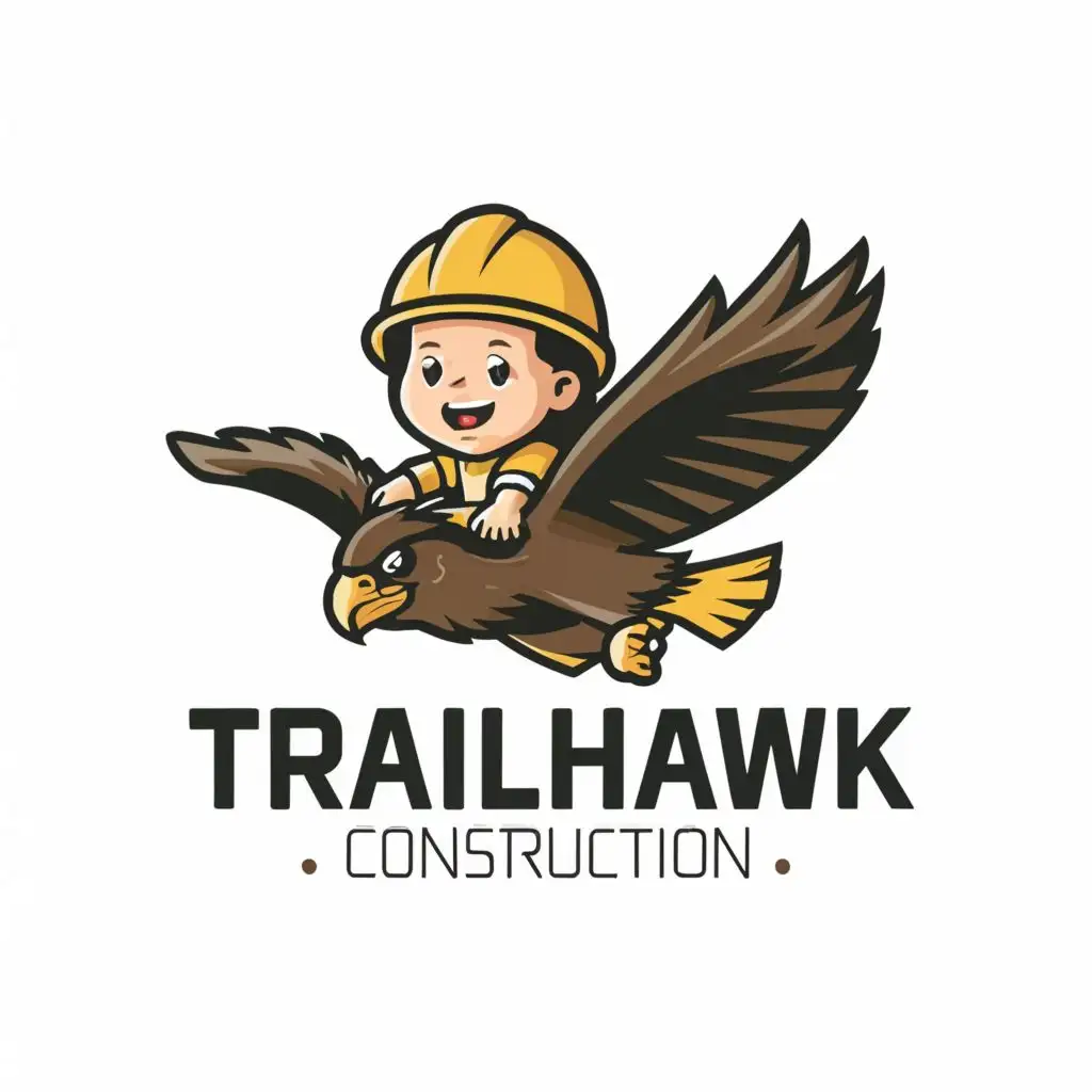 LOGO Design For Trailhawk Construction Adorable Asian Girl in Yellow ...