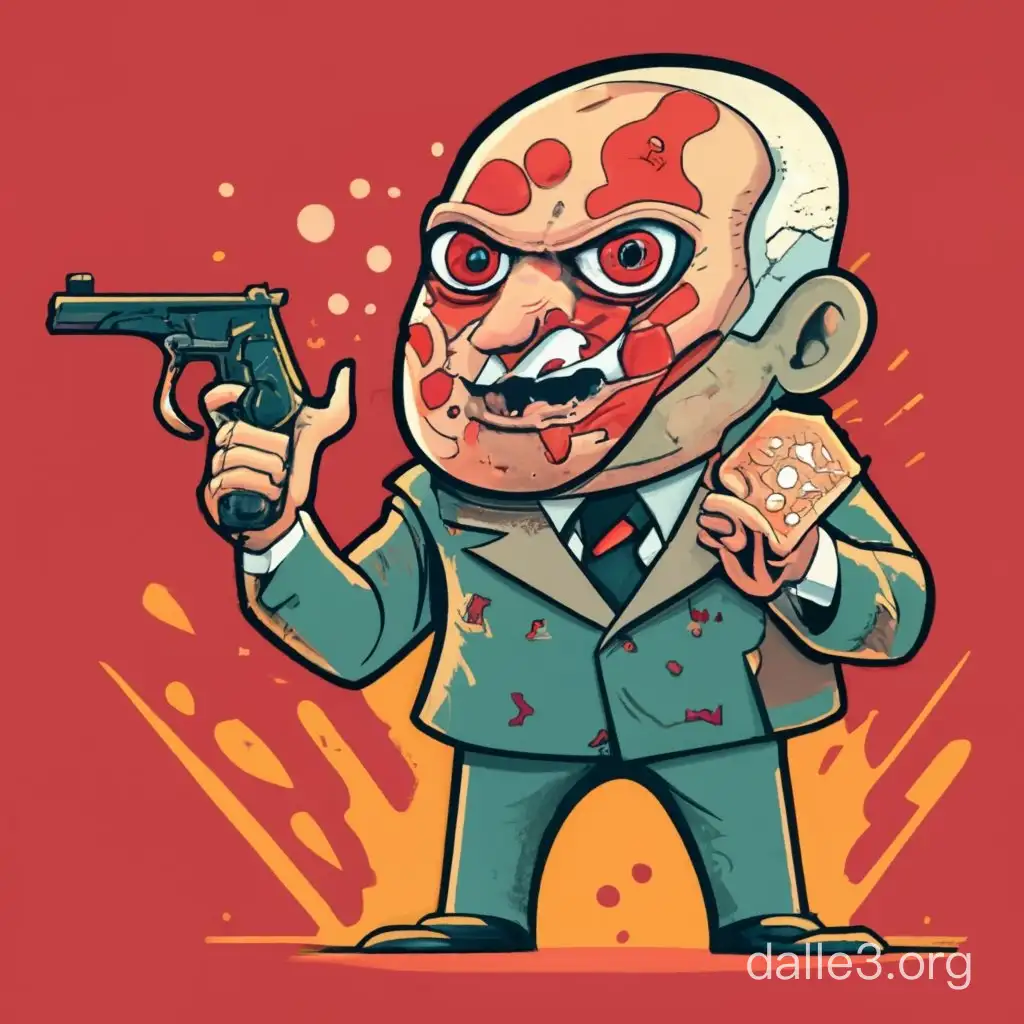 Agent 47 Delivers Carnivore Pizza with Extra Sauce | Dalle3 AI