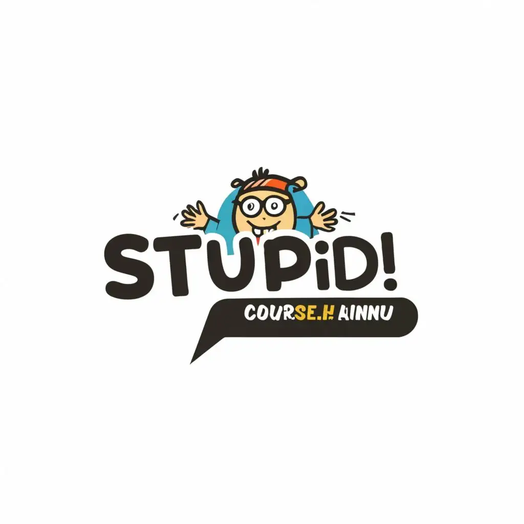 LOGO Design For Stupid Innovative Typography for the Education Industry ...