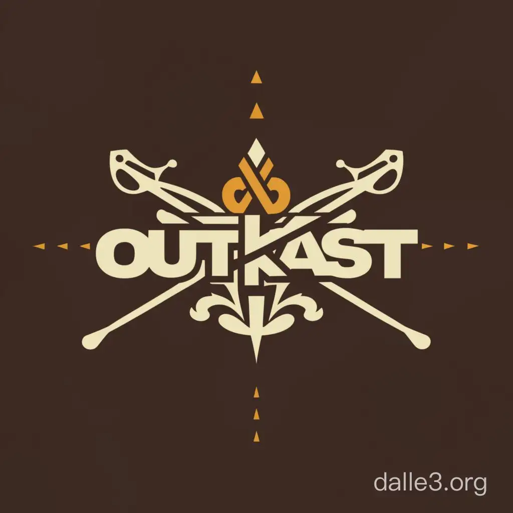 Minimalist OUTKAST Clan Logo in Warm or Cool Tones | Dalle3 AI