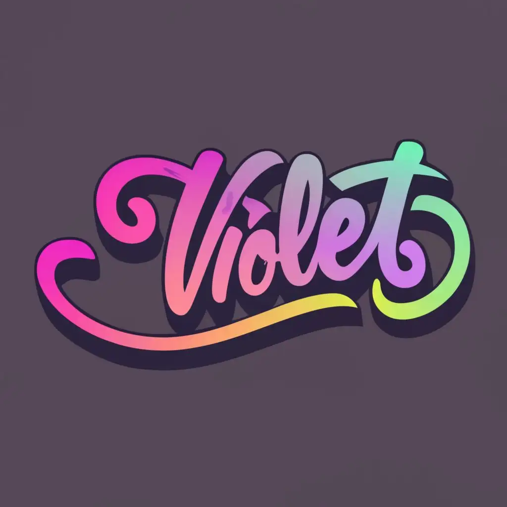 LOGO Design For Violet Vibrant Graffiti Style Typography | AI LOGO ...