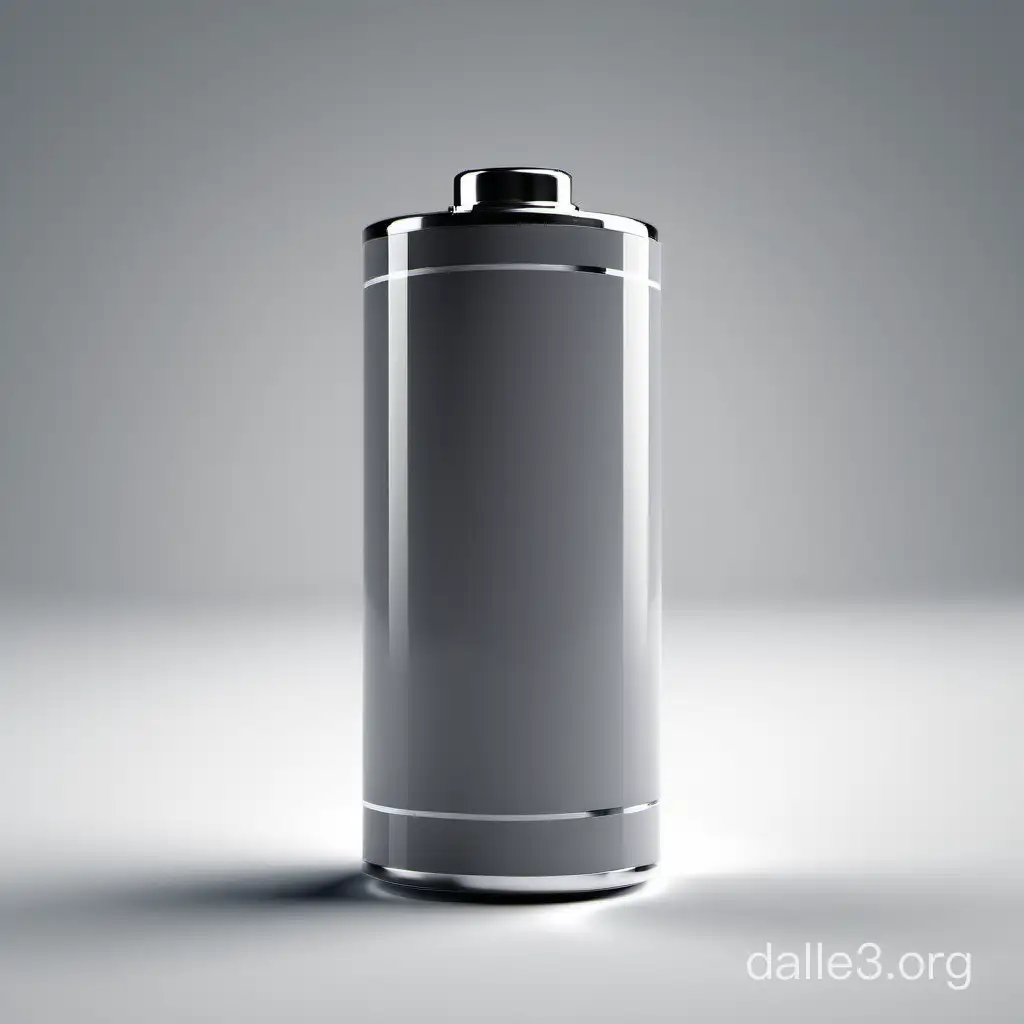 Elegant Grey Battery with Modern Aesthetic | Dalle3 AI