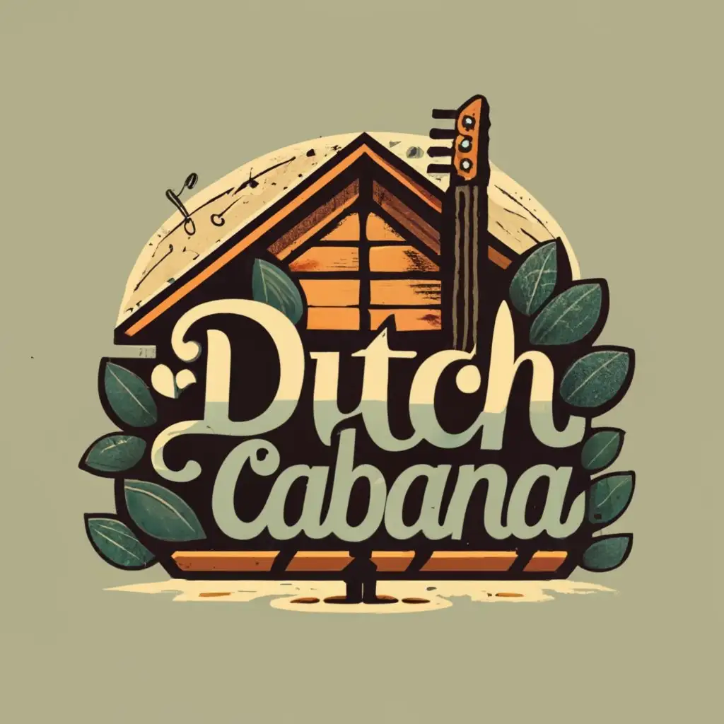 LOGO Design for Dutch Cabana Rustic Cabin Harmony with Earthy Tones and ...