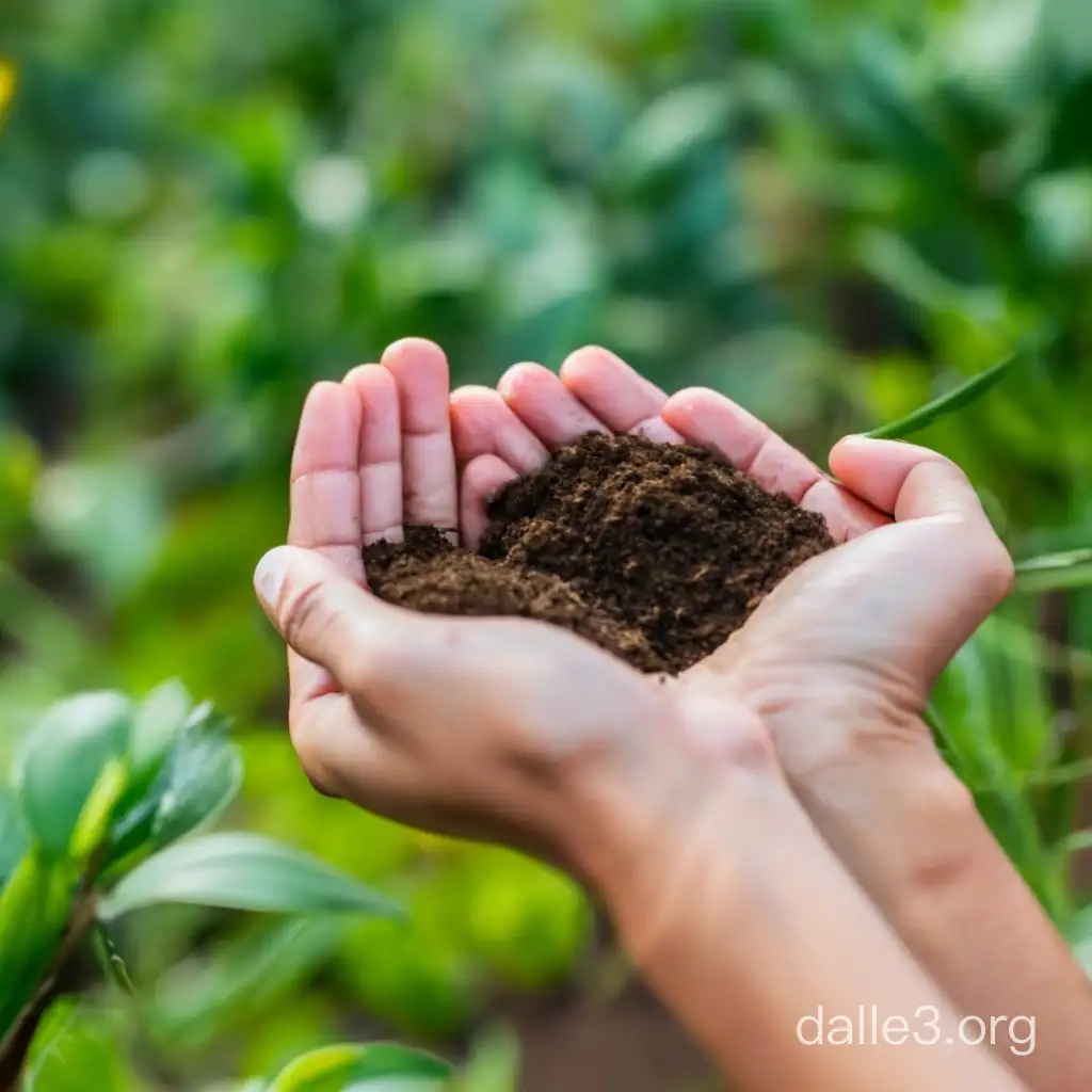 Vibrant Amino Acid Soil Fertilizer Sprouting Growth | Dalle3 AI