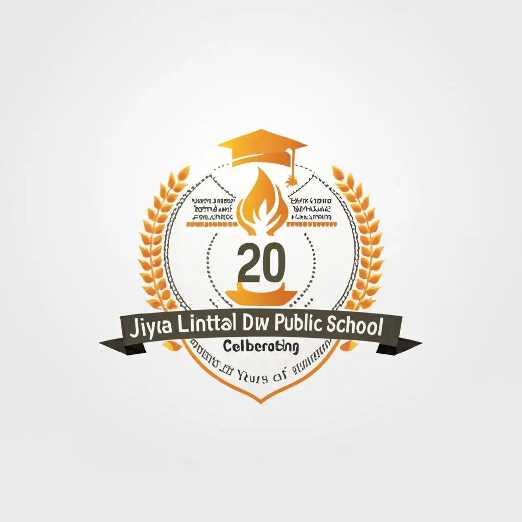 LOGO Design for Jiya Lal Mittal DAV Public School Celebrating 20 Years ...