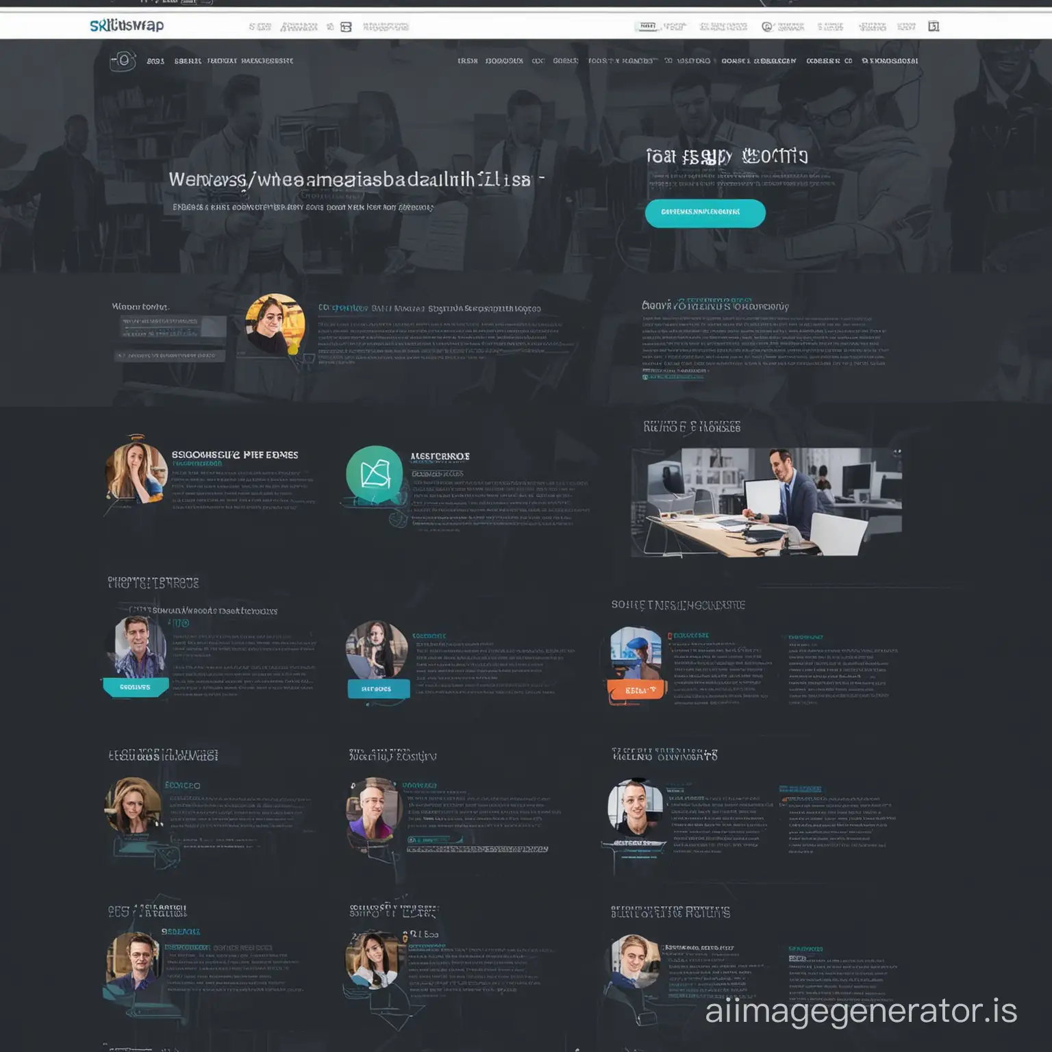 Collaborative Skill Exchange on SkillSwap Platform | AI Image Generator