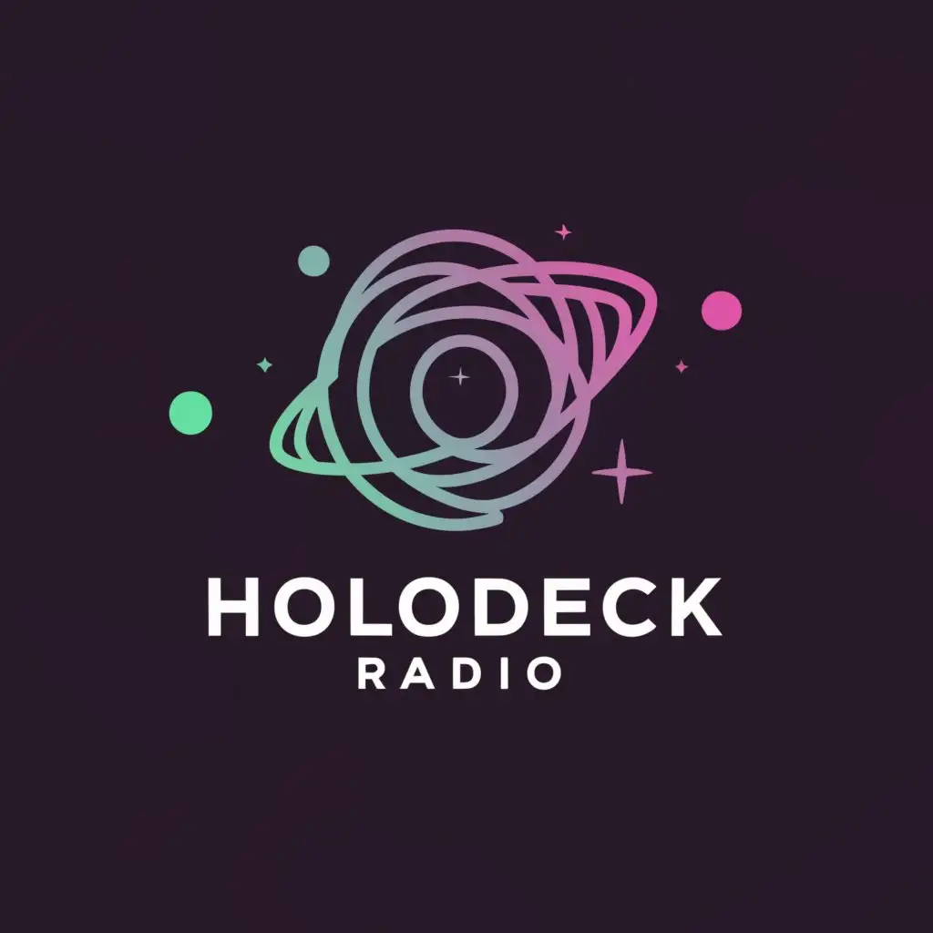 LOGO Design For Holodeck Radio Minimalistic Space and Galaxy Theme | AI ...