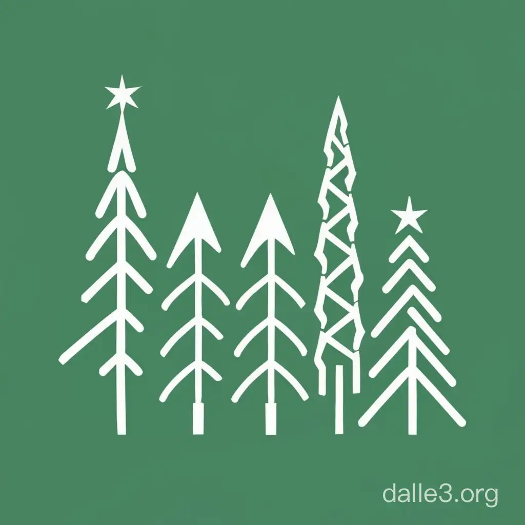 Festive Christmas Tree Histogram Display | Dalle3 AI