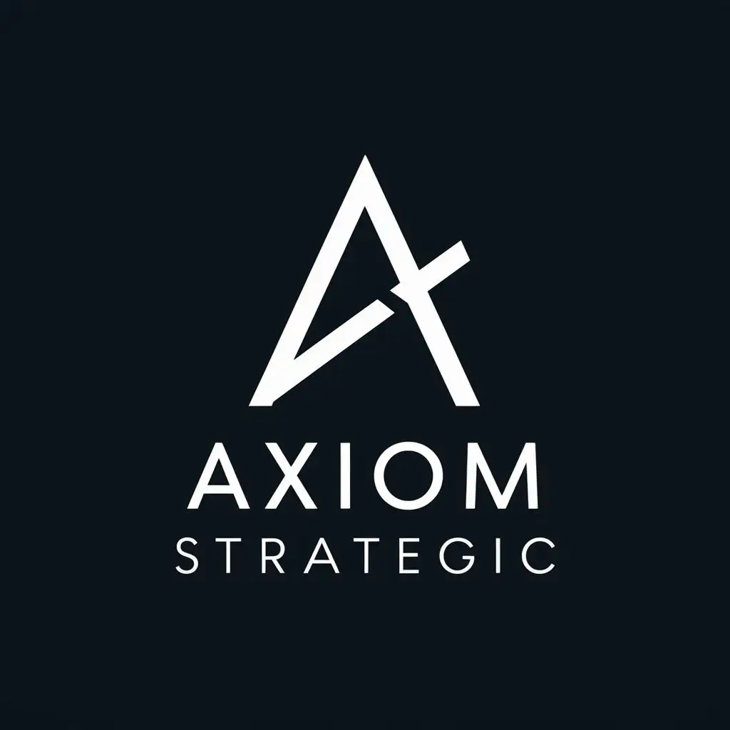 LOGO Design For Axiom Strategic Bold Typography with Minimalistic ...