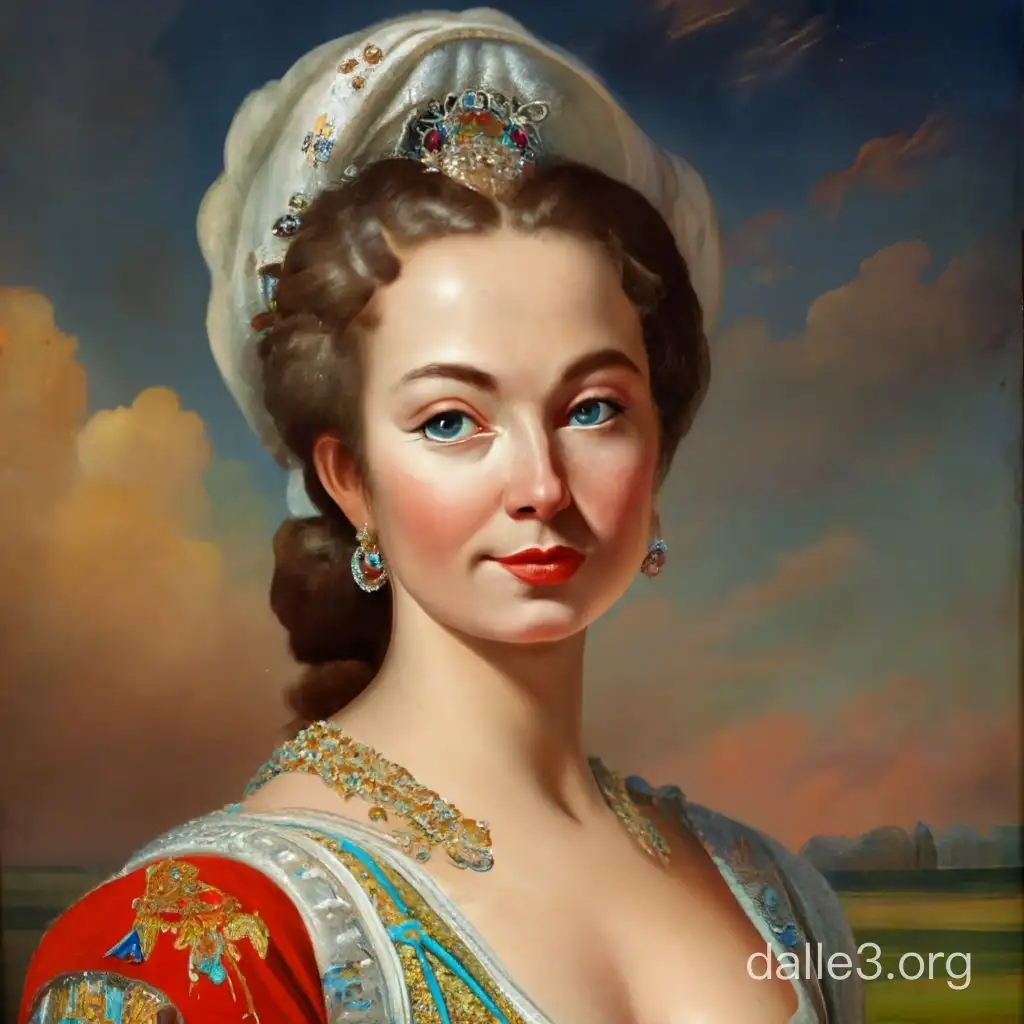18th Century Russian Princess Portrait | Dalle3 AI