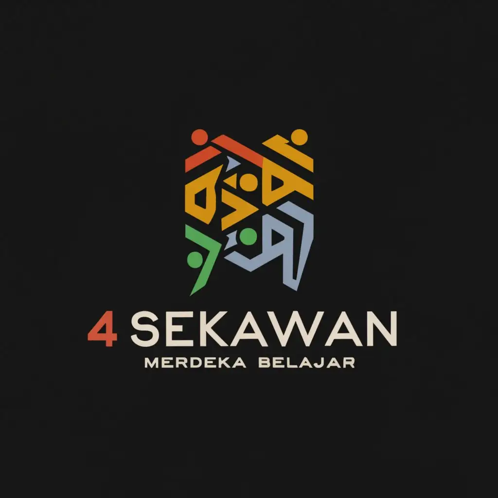 LOGO Design for 4 Sekawan Merdeka Belajar Symbol with Clear Background ...