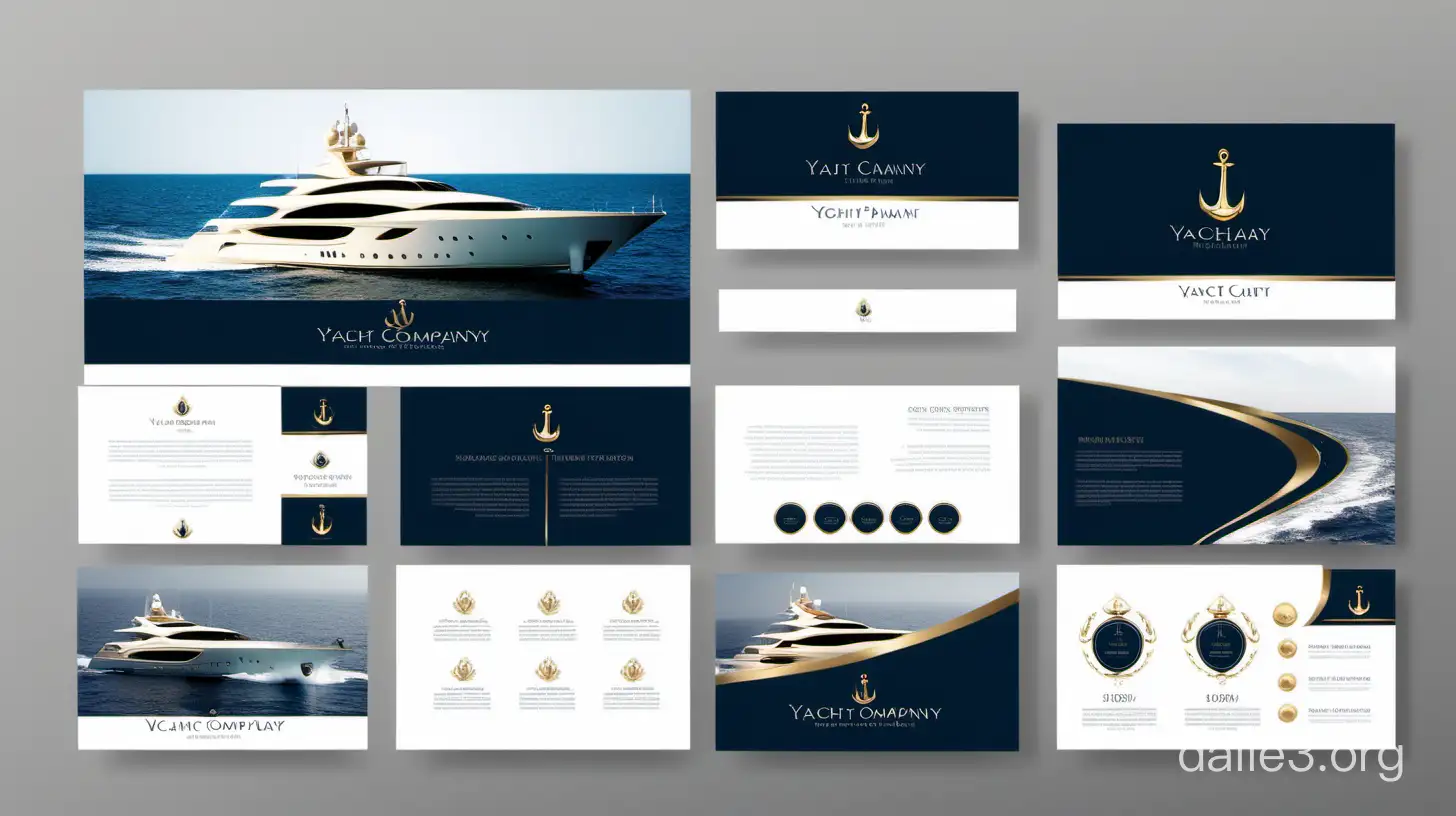 Exquisite Yacht Showcase Elegance in Luxury Presentation | Dalle3 AI