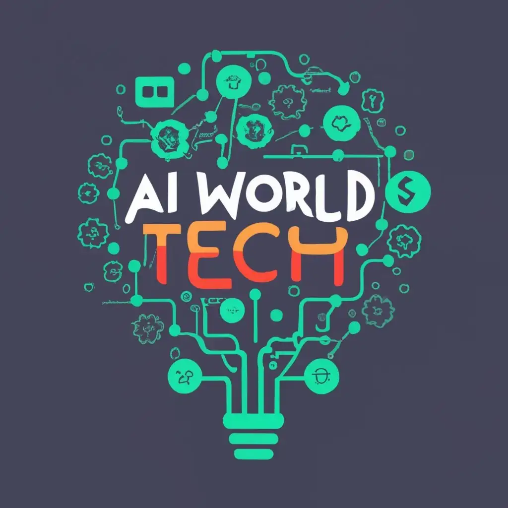 LOGO Design For AI World Tech Futuristic BrainInspired Logo with ...