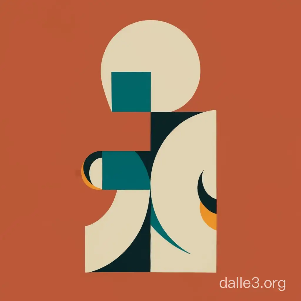Abstract Minimalist Raster Drawing With Rayism And Suprematism Elements Dalle3 Ai