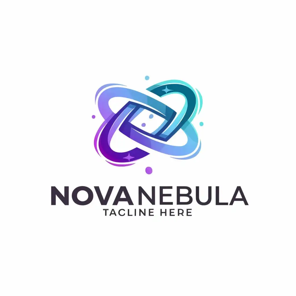 LOGO Design For Nova Nebula Futuristic Nebula Symbol for Technology ...