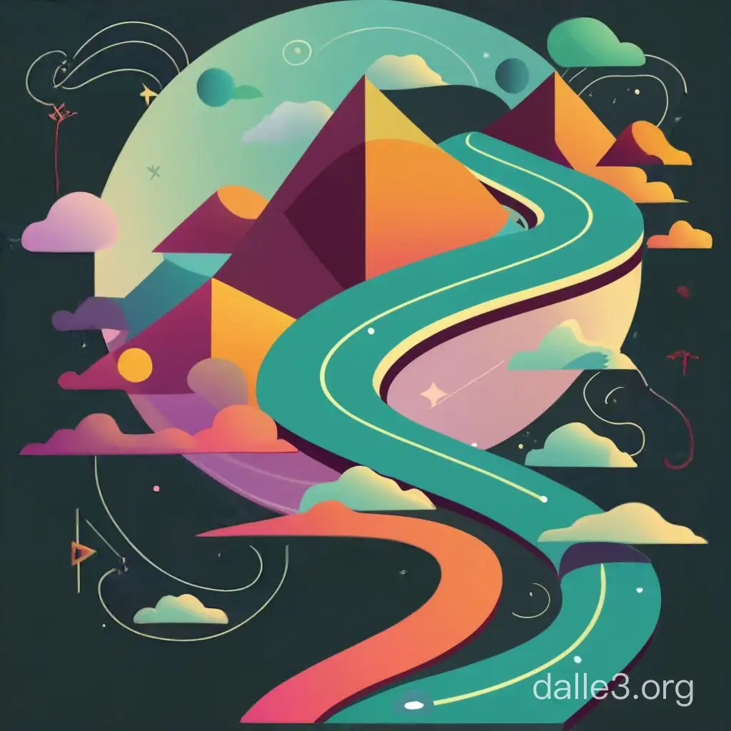 Success and Development Pathway Illustration | Dalle3 AI