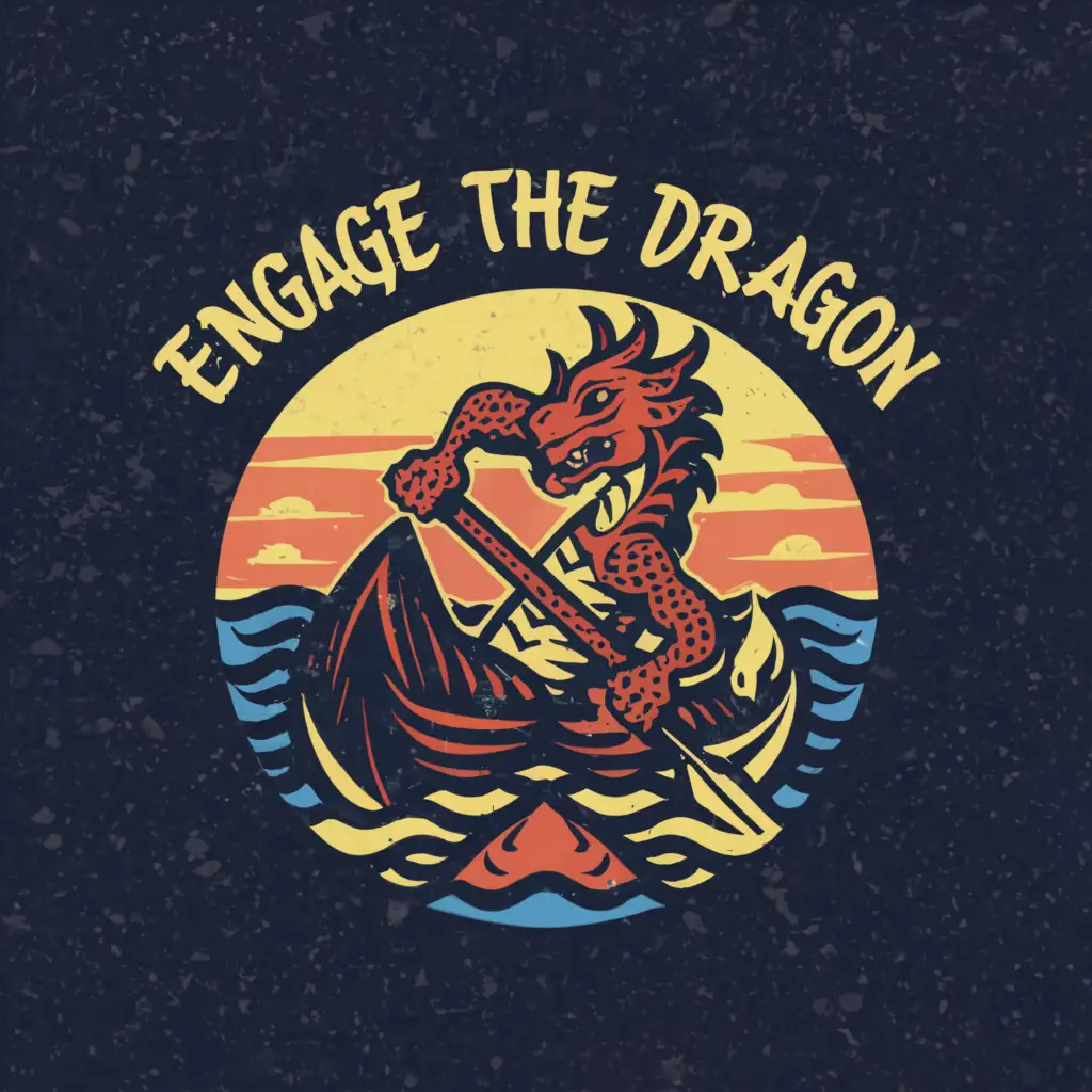 LOGO Design For Engage The Dragon Dynamic Dragon Canoeing Symbol for ...