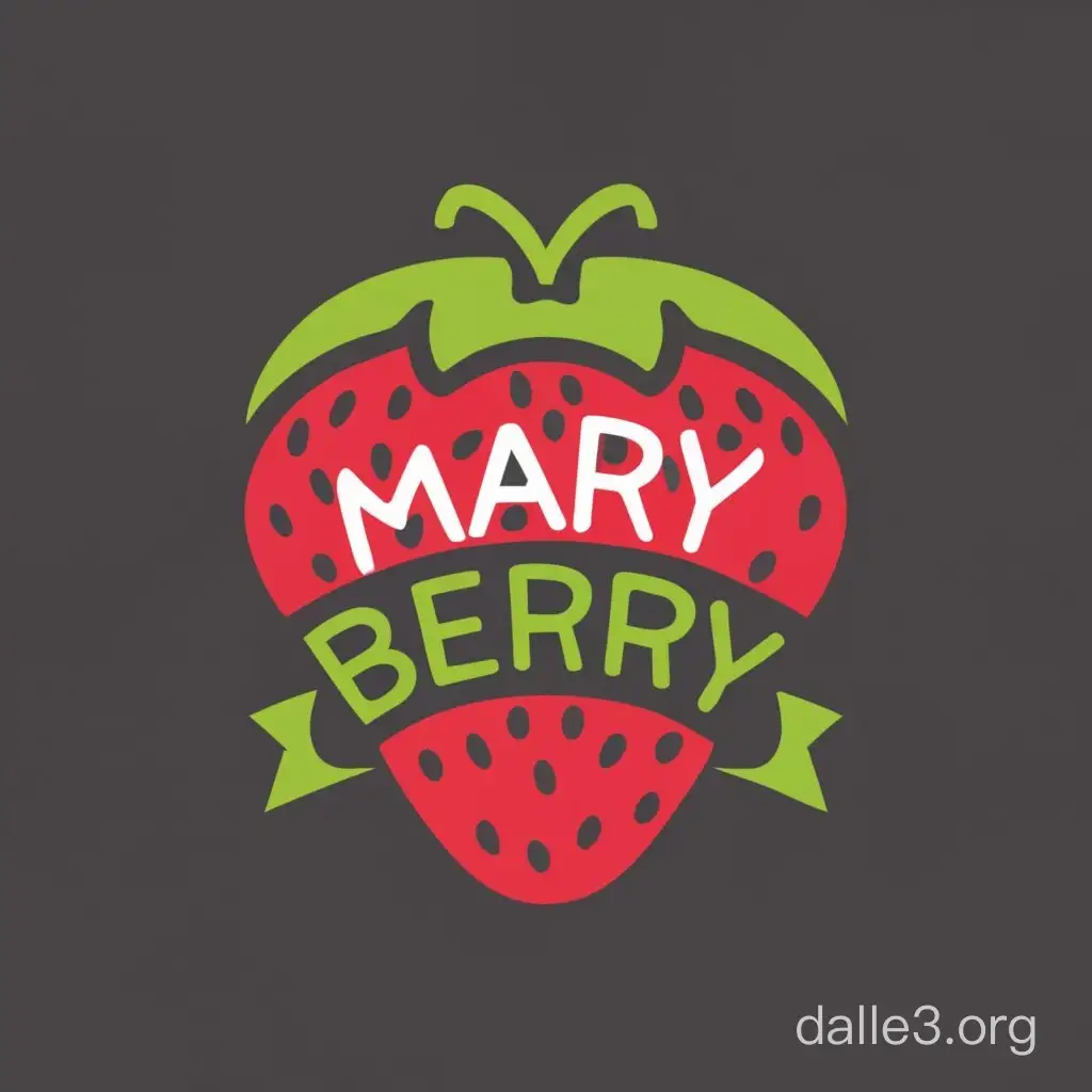Mary Berrys Signature ChocolateCovered Strawberries Logo in Bold Black ...